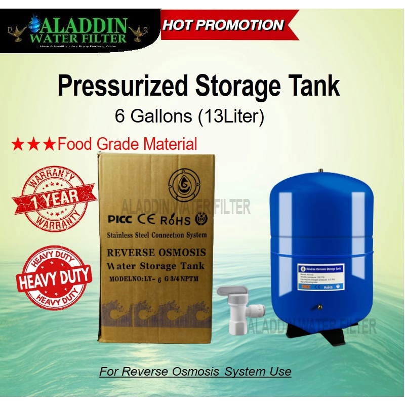 6G Pressurized Tank/ Pressure Tank/ Storage Tank For Reverse Osmosis ...