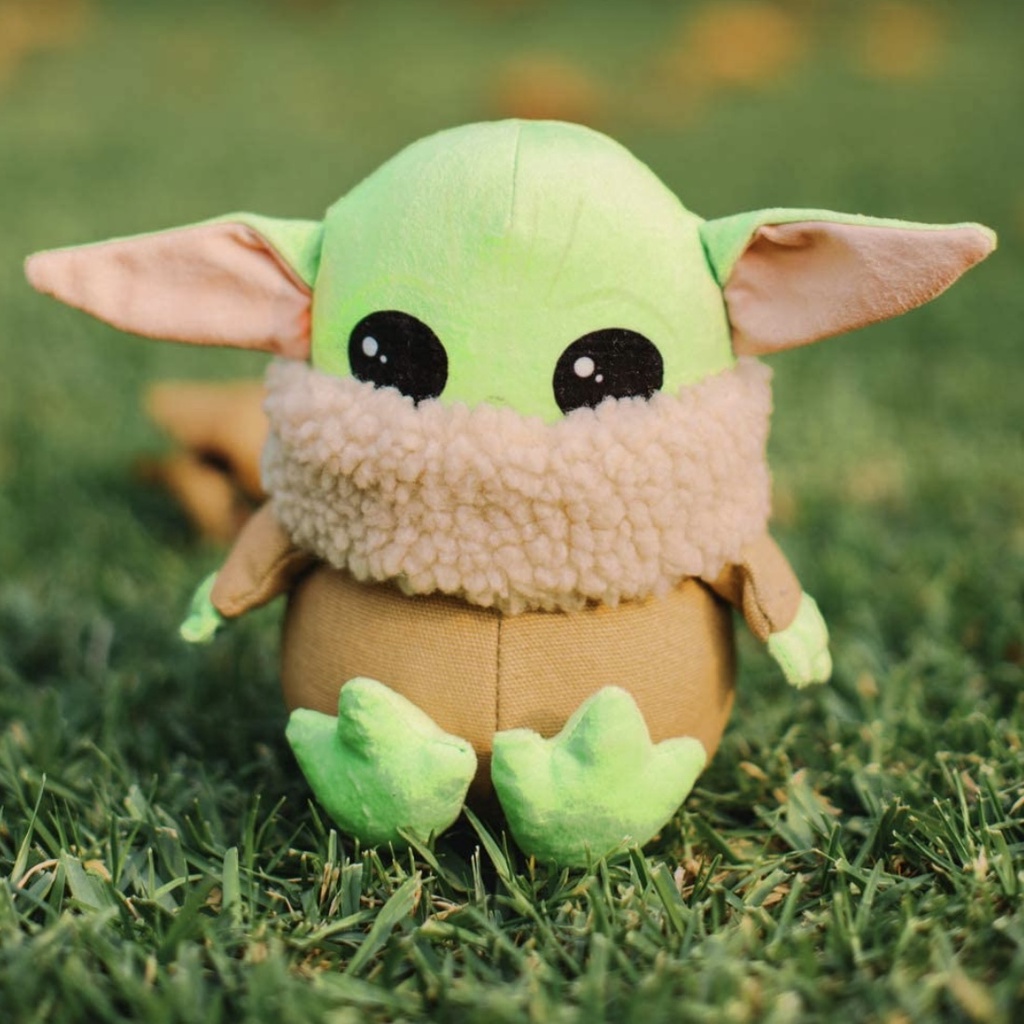 Squeaky Star Wars The Mandalorian Baby Yoda Plush Pet Dog Kids Children ...