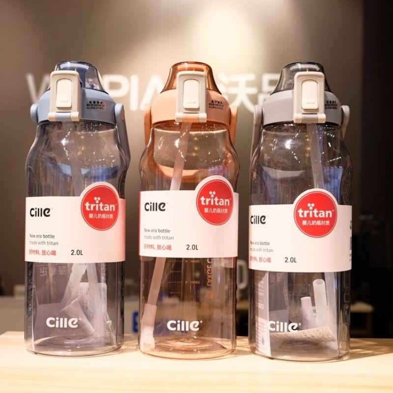 Botol Air Handle Botol Besar Cille 700ml/900ml/1.5L/2L Large Capacity ...