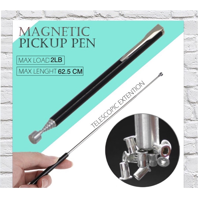 Mini Telescopic Magnetic Pen Shape Portable Pick Up Rod Stick Hand-held ...