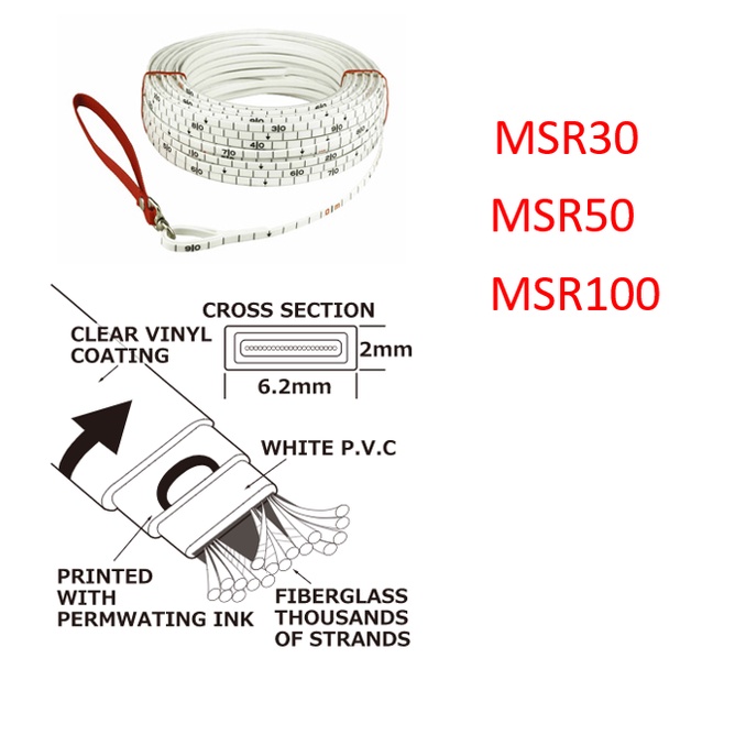 Yamayo PVC Coated Fiberglass Million Measurement Rope /Glass Fiber ...