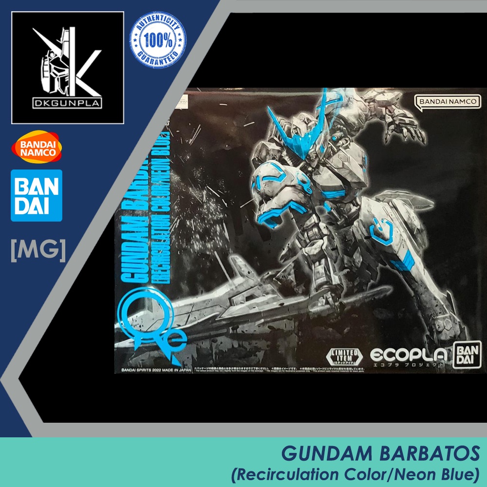 [MG] Ecopla Gundam Barbatos (Recirculation Color Neon Blue) | Shopee ...