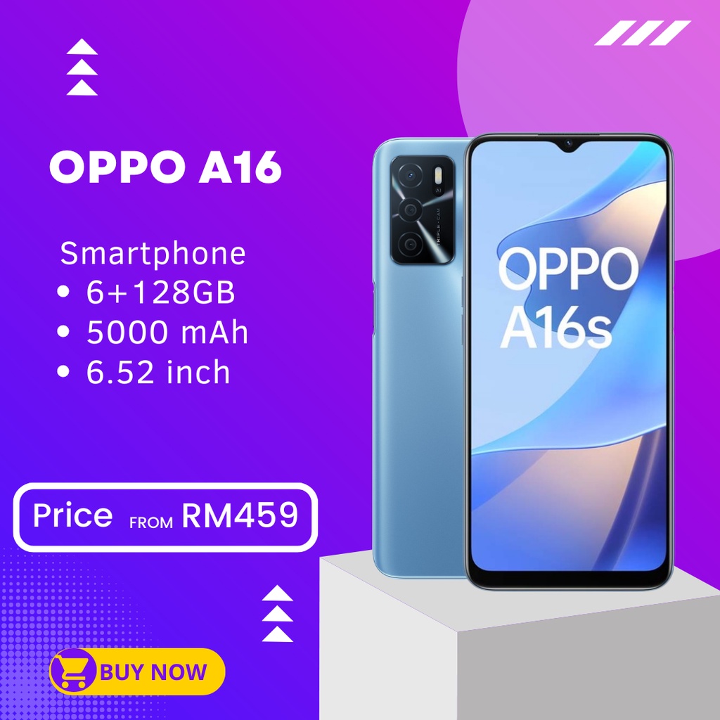 Oppo A16 2021 (6GB RAM 128GB ROM) Original Second Look New Condition ...