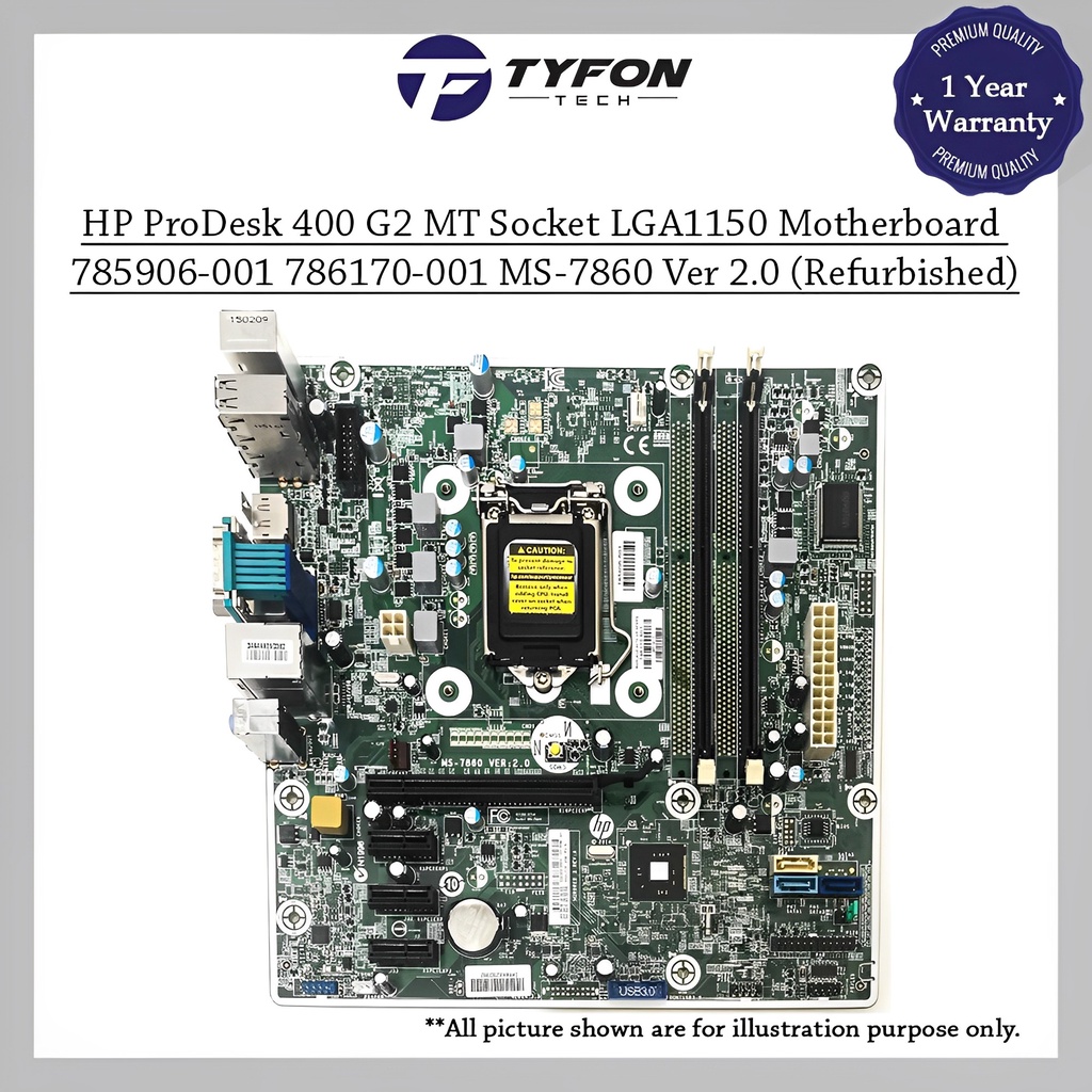 HP ProDesk 400 G2 MT Socket LGA1150 Motherboard 785906-001 786170-001 ...