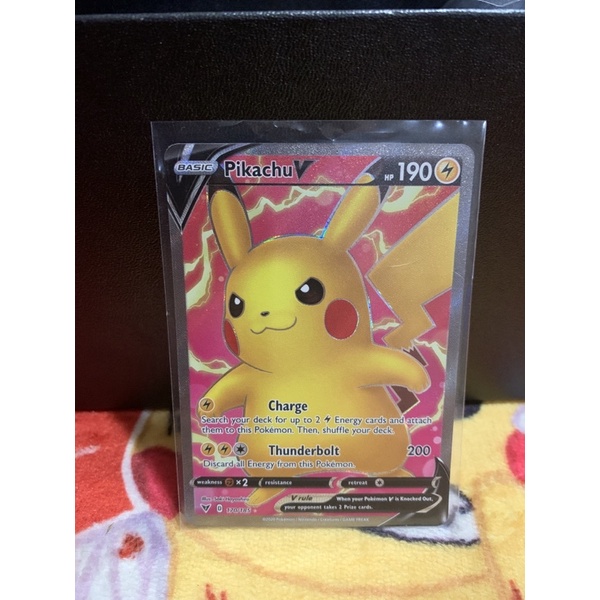 Pokemon Tcg - Pikachu V Full Art | Shopee Malaysia