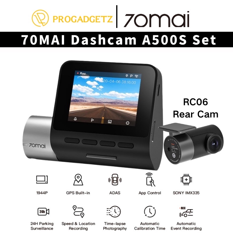 70mai-dashcam-pro-plus-a500s-car-recorder-1944p-rear-cam-a500-night