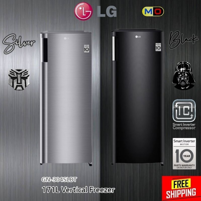 LG Vertical Freezer with Smart Invertor Compressor GN-304SLBT Upright ...