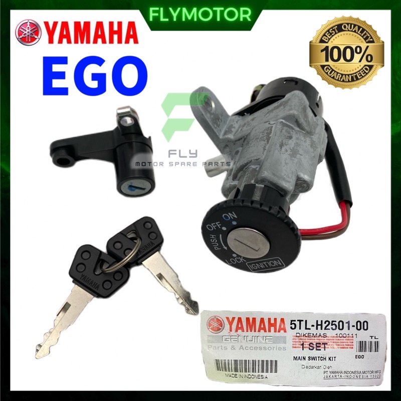 YAMAHA EGO MAIN SWITCH KEY SET LOCK SET SUIS KUNCI STEERING LOCK SET ...