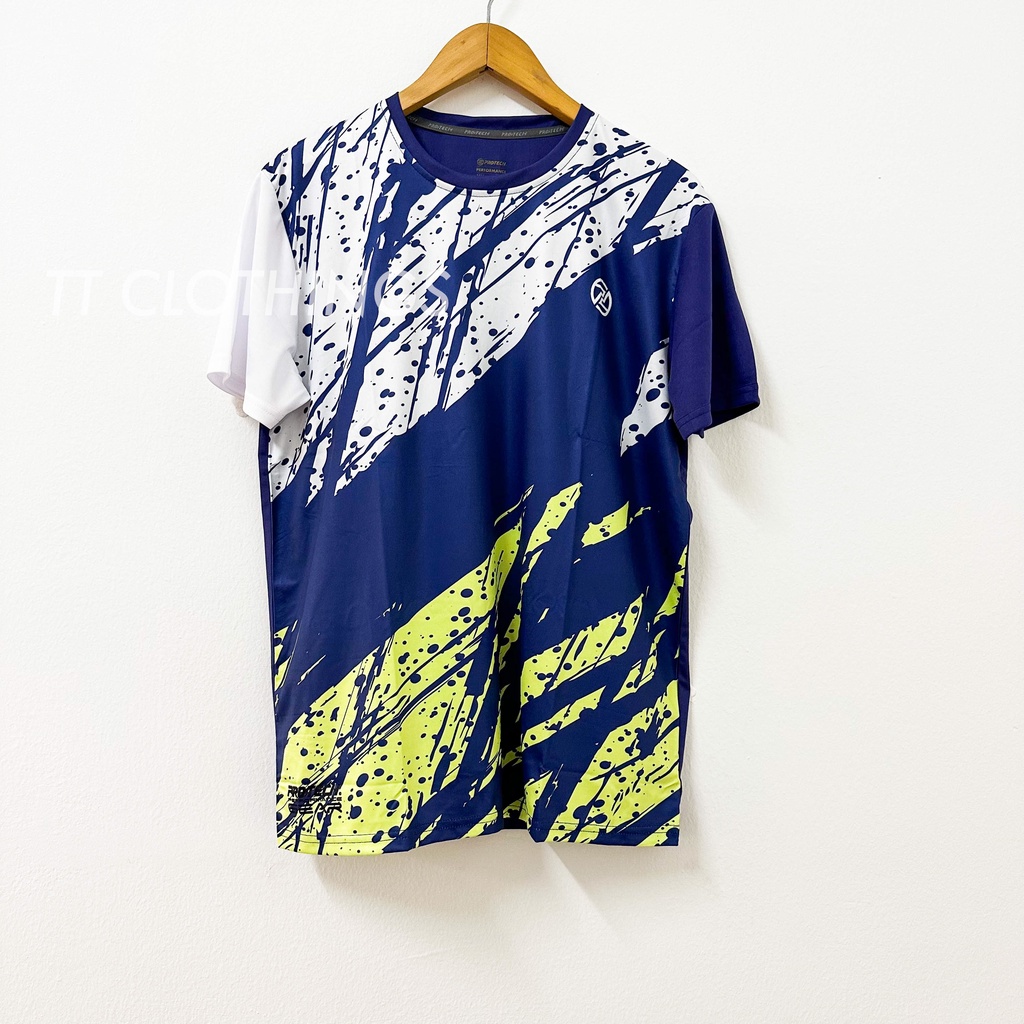 [Original READY STOCK] Protech Badminton Dry Fit Tournament Jogging Sports Jersey Murah T-Shirt ...