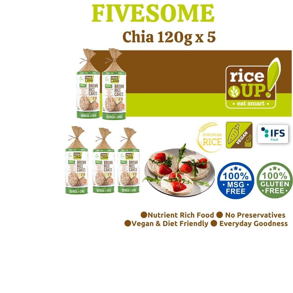 RiceUP Gluten Free Chia & Quinoa Seeds Whole Grain Brown Rice Crunchy ...