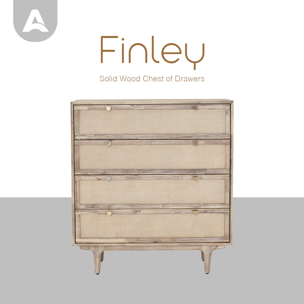 Arturo - Finley Solid Wood Tall Sideboard | Shopee Malaysia