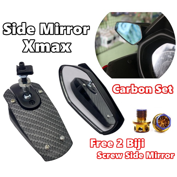 Side Mirror Xmax Alloy Cnc Free Screw Side Mirror Set Balancer Handle ...