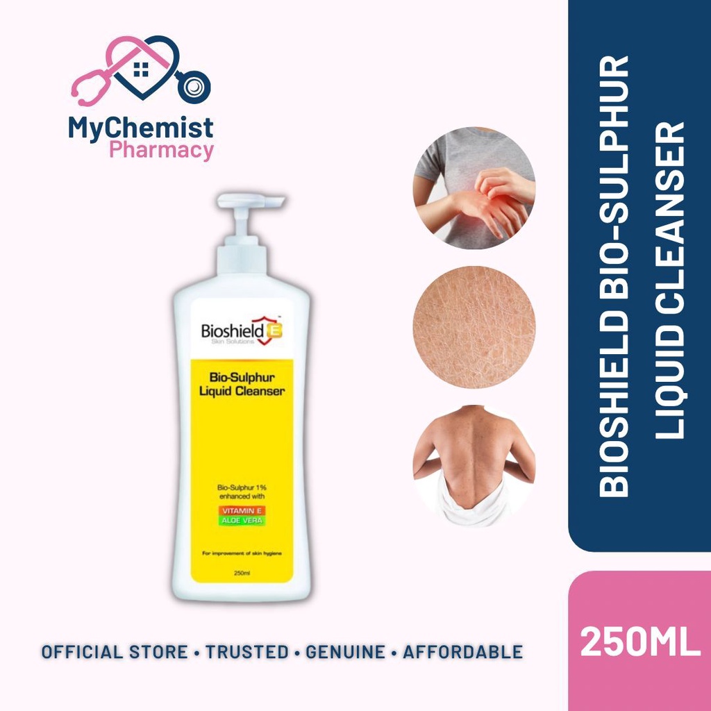 Bio-Shield E Skin Solution Bio-Sulphur Liquid Cleanser 250ml | Shopee ...