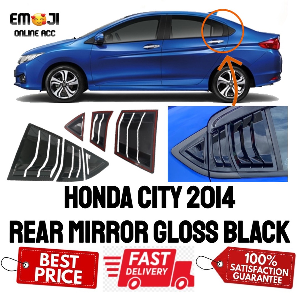 HONDA CITY GM6 GN2 HATCHBACK 2014 - 2022 REAR MIRROR COVER MUSTANG ...