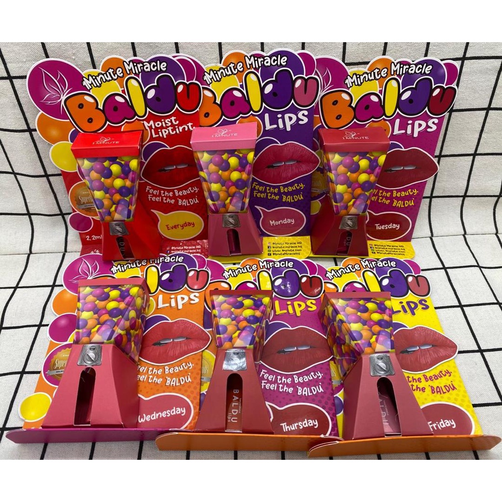 1 MINUTE MIRACLE LIPTINT BALDU LIPS WITH UNIQUE SHAPE BRUSH NEW LAUNCH ...