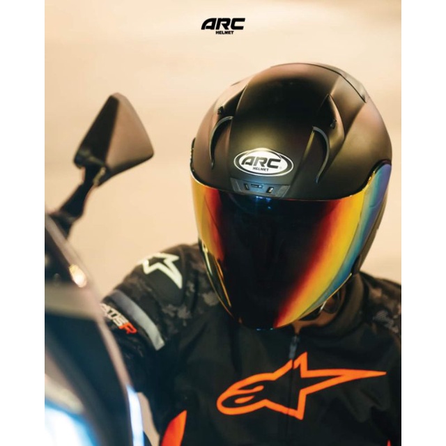 ARC XR helmet Matt Black | Shopee Malaysia