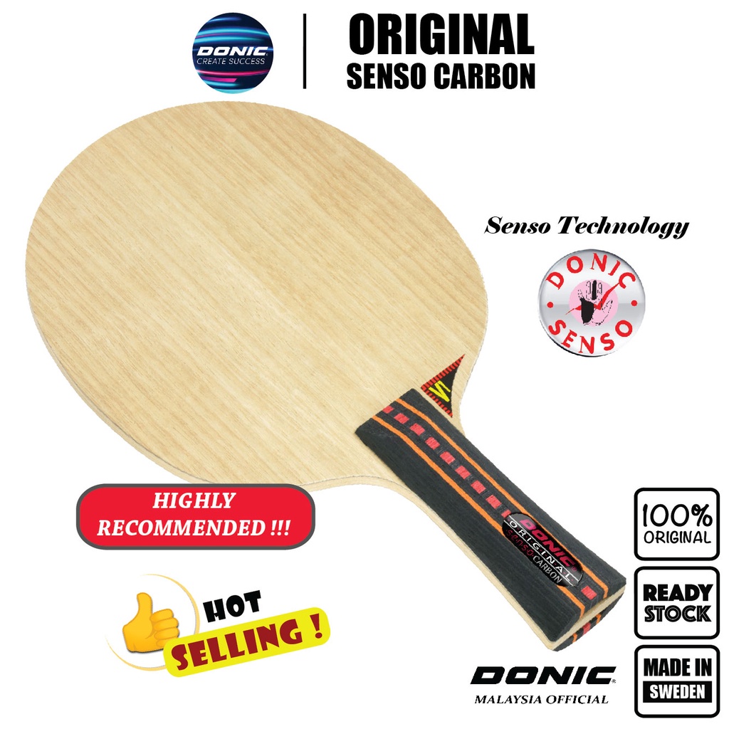 Donic Original Senso Carbon Offensive Controlled All-Round Table Tennis ...