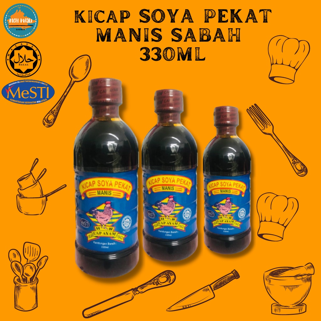 KICAP SOYA PEKAT MANIS SABAH 330ML | Shopee Malaysia