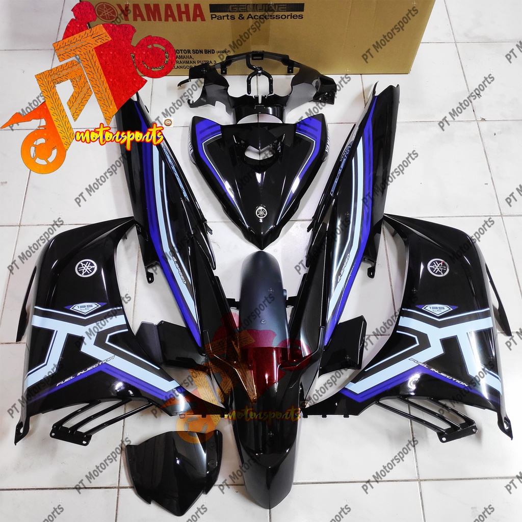 Yamaha Lc 135 Cover Set Black Kilat EXCITER Robot 2022 Black Blue Red ...