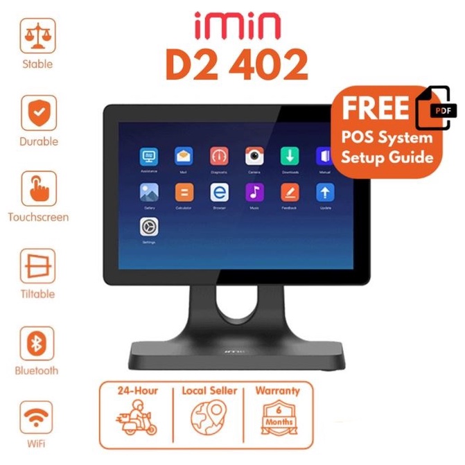 IMIN D2-402 | 10.1" inch Touchscreen POS Android Terminal System ...