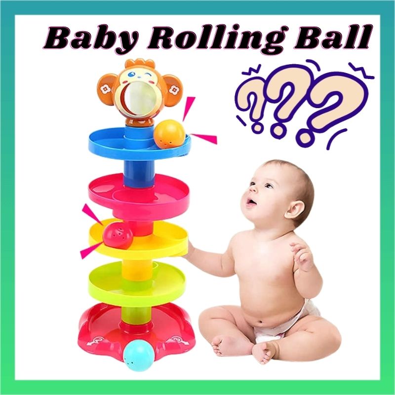 NEW 5 Layer Fun Rolling Slide Ball | Insert Ball Stack Tower Gliding ...