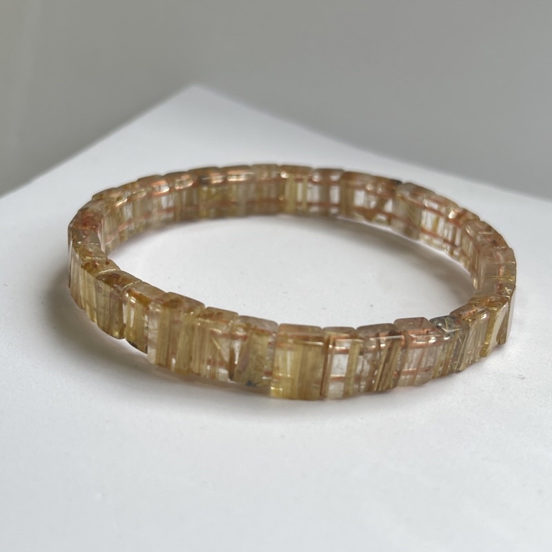 Gold rutile bangle 8mm | Shopee Malaysia