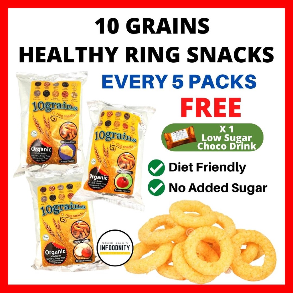 Organic Ring Snacks Healthy Nutritious Snacks Snek Diet Sihat Tomato ...