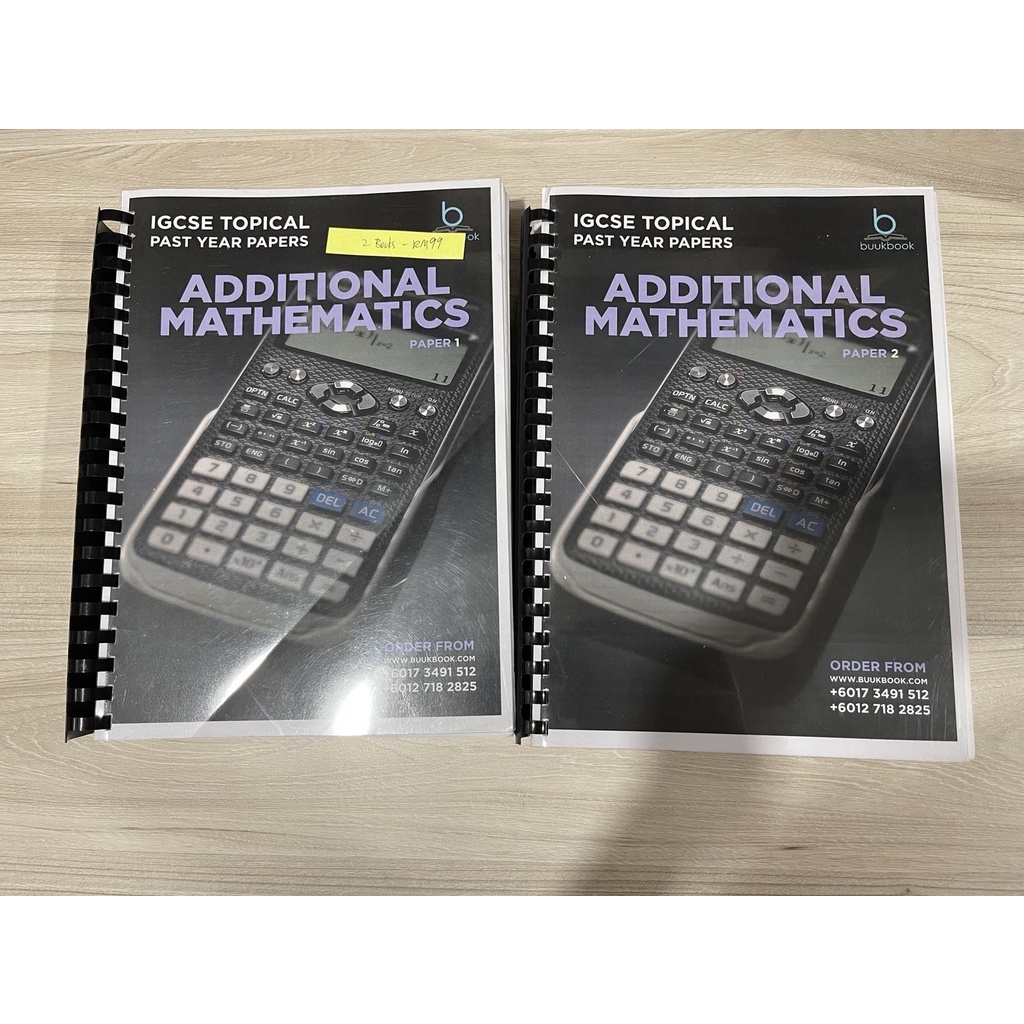 Igcse Additional Mathematics 0606 Topical Past Paper Questions Part