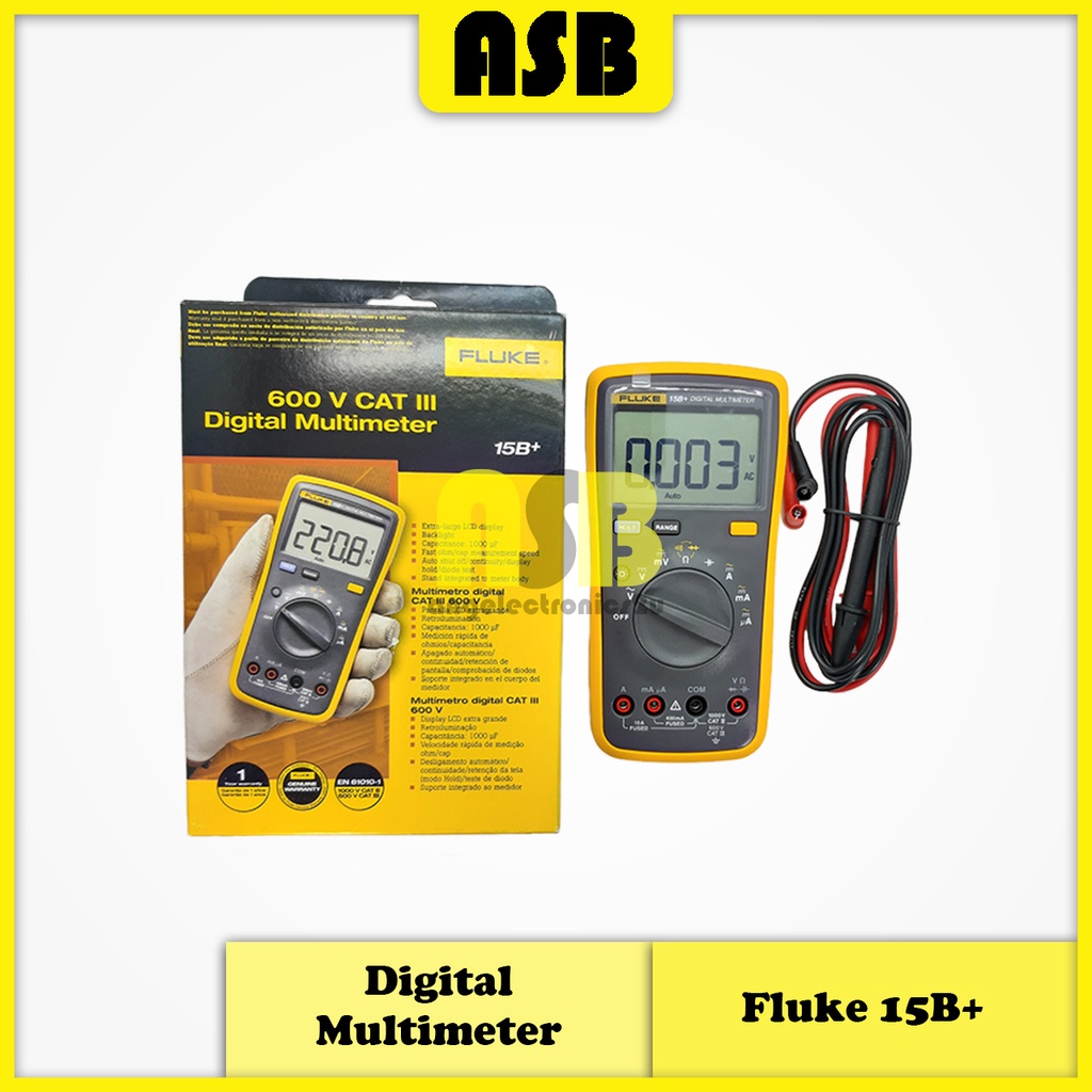 (1pc) Fluke 15B+ Digital Multimeter (362005044) | Shopee Malaysia
