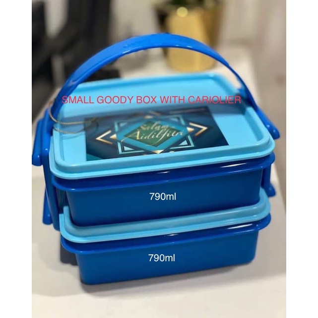 Ready stok!! Tupperware small goody box/ tiffin delight with cariolier ...