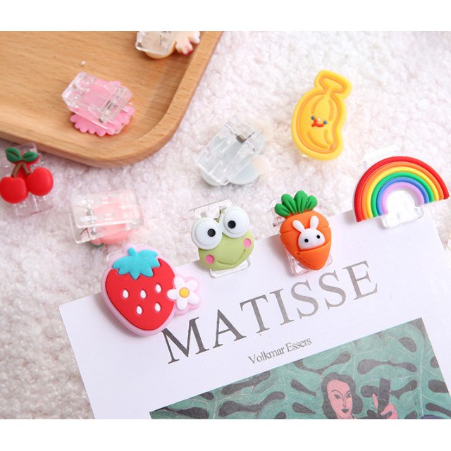 DIY transparent plastic clips Transparent Paper Clip Cute Memo Clip ...