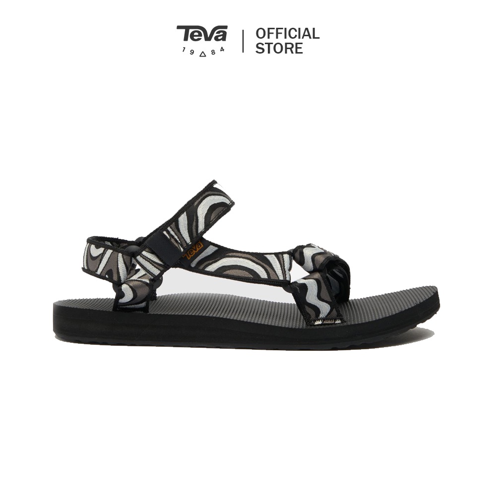 Teva Original Universal Zappy For Women - Black/ White | Shopee Malaysia