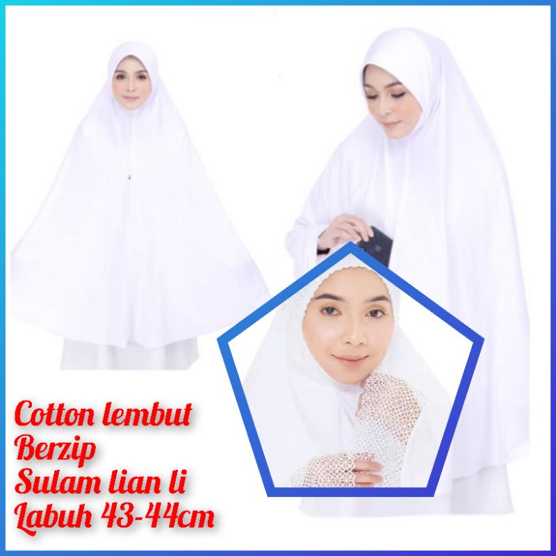 MINI TELEKUNG COTTON PREMIUM SESUAI HAJI @ UMRAH | Shopee Malaysia