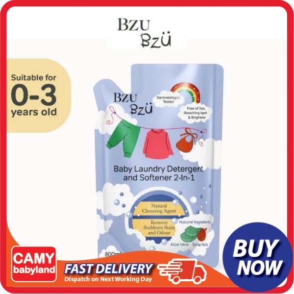 BZU BZU Baby Laundry Detergent and Softener 2-in-1 800ml refill pack ...