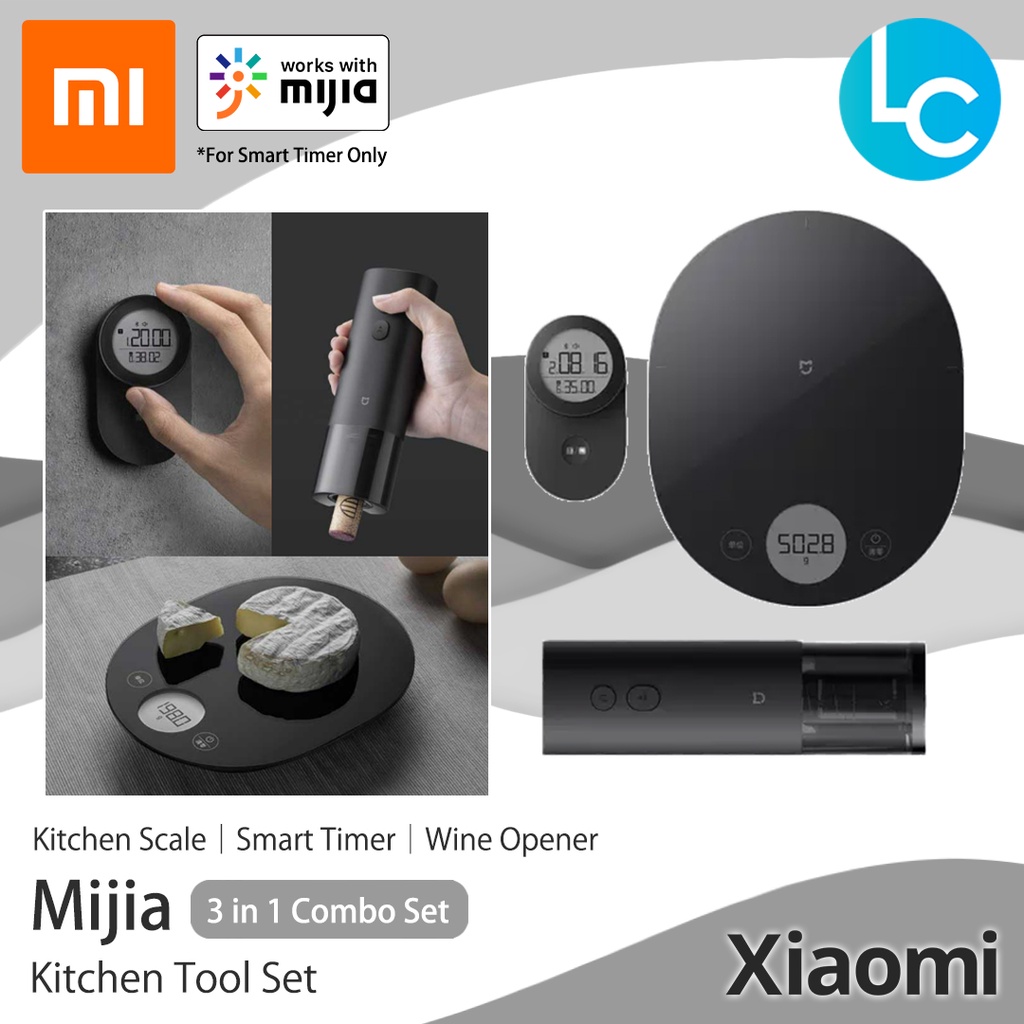 Xiaomi Mijia 3 in1 Kitchen Tool Set Gift Set Electronic Kitchen Scale ...