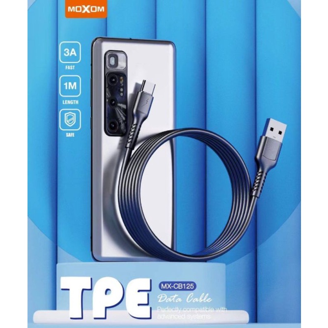 Moxom MX-CB125/MX-CB146 data cable Fast Charging Cable | Shopee Malaysia