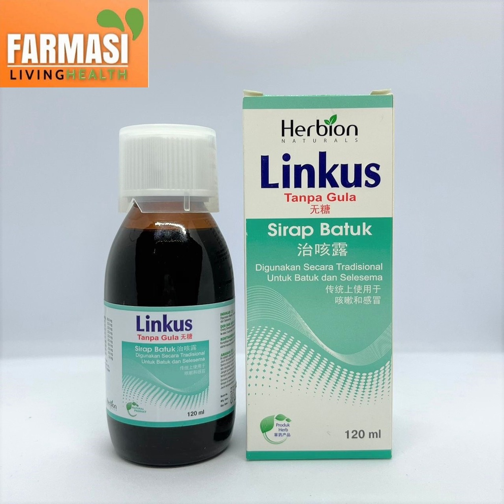 HERBION LINKUS SIRAP UBAT BATUK TANPA GULA | Shopee Malaysia