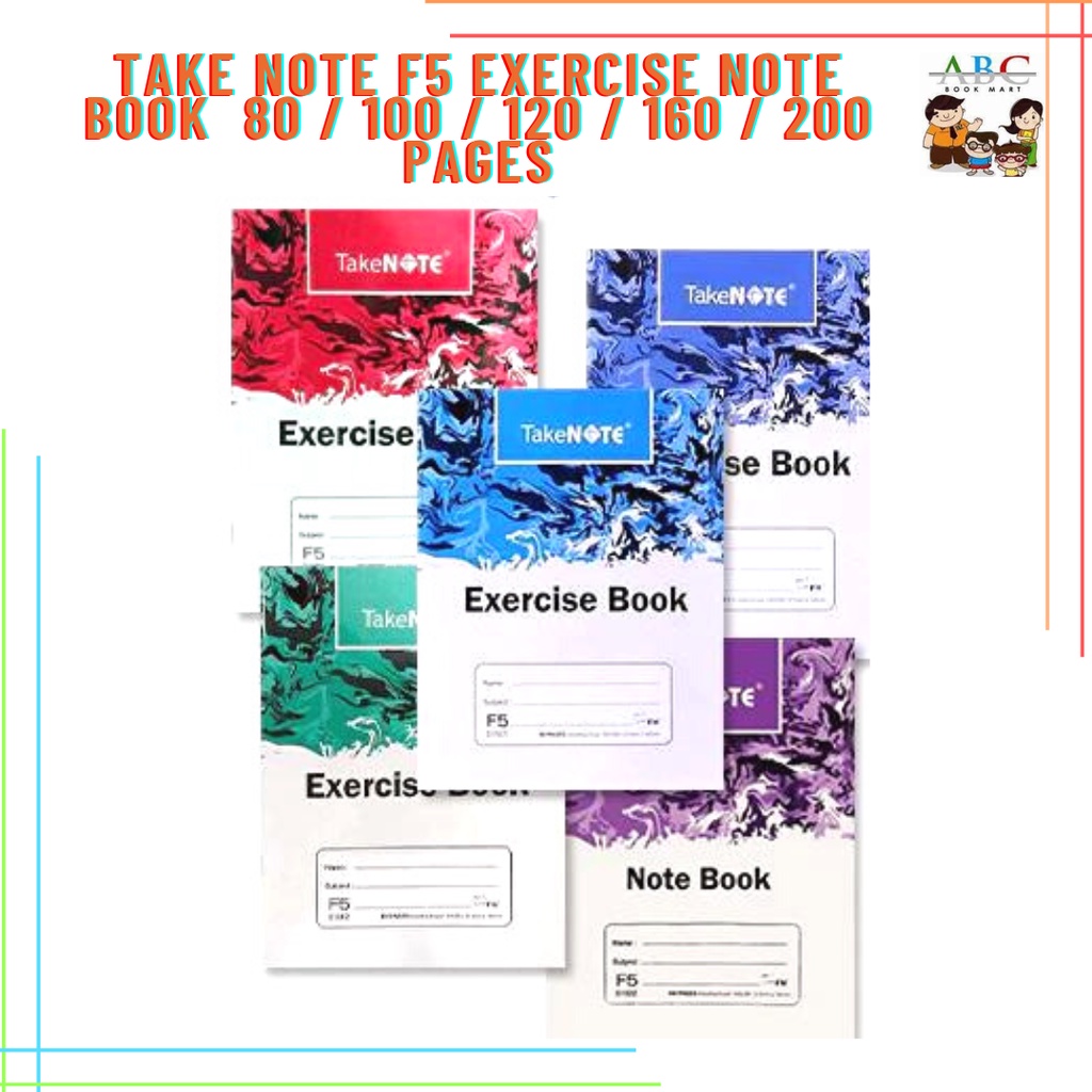 ( READY STOCK ) TAKE NOTE UNI PAPER F5 NOTE EXERCISE BOOK 80 / 100 ...