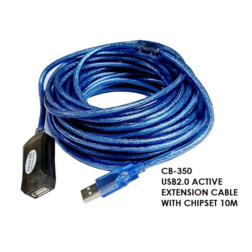 USB2.0 ACTIVE EXTENSION CABLE WITH CHIPSET 10M | Shopee Malaysia