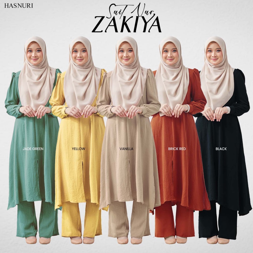 Suit muslimah Baju raya suit nur zakiya women wear suit Muslimah mesra ...