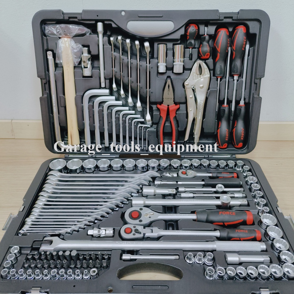 FORCE Tools Box Set 142Pcs | Wrench Spaner Set | Box Socket Set ...
