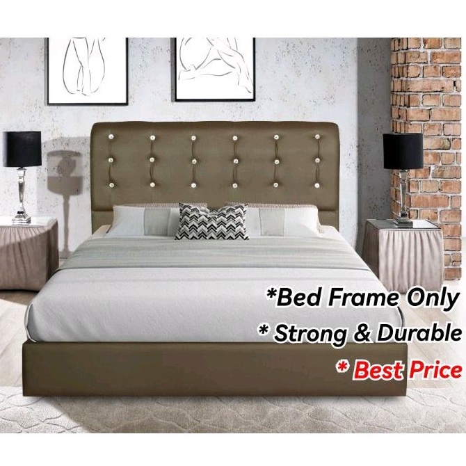Katil Bed Frame Modern Design Queen and King Size | Shopee Malaysia