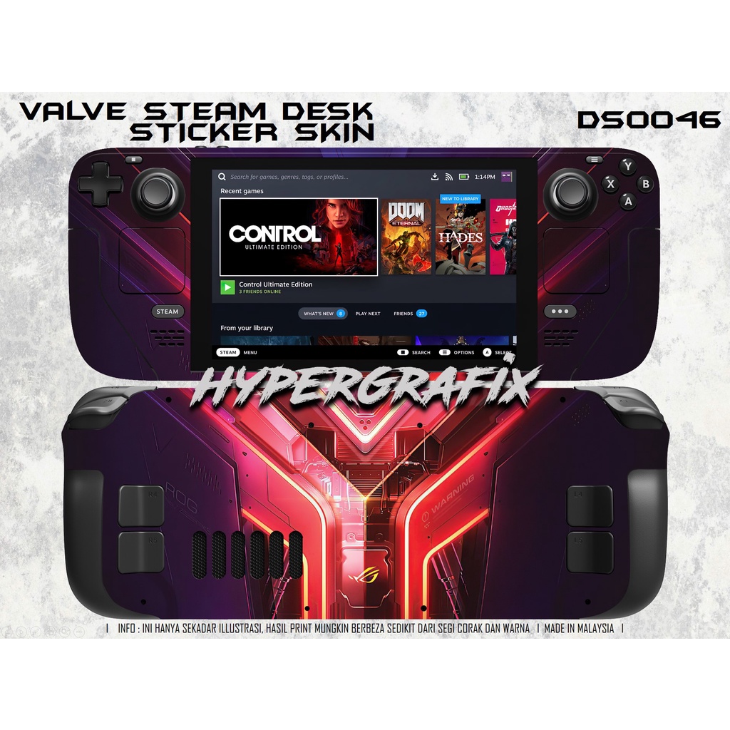 Steam Deck Sticker Skin 0046 | Shopee Malaysia