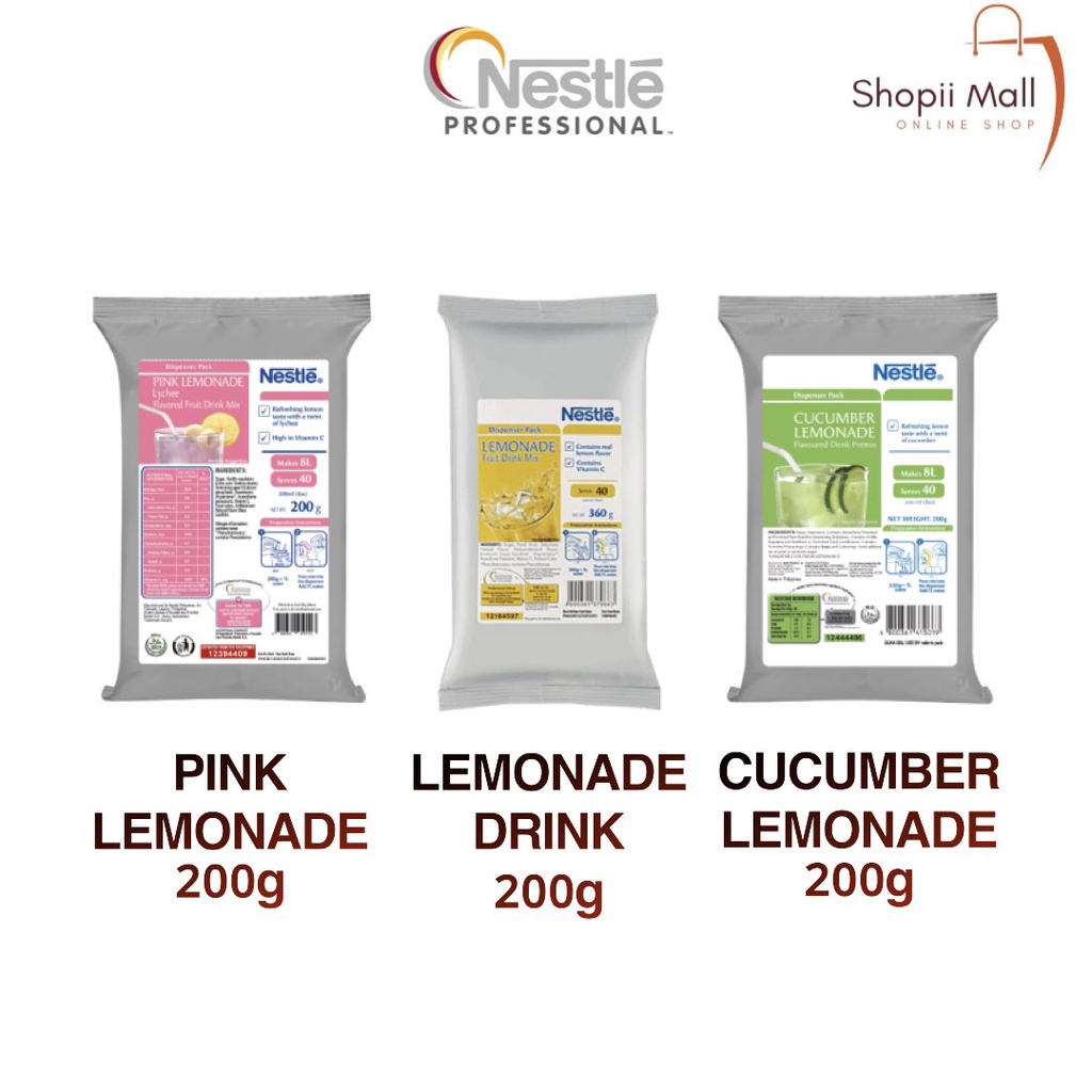 Nestle Lemonade/ Pink Lemonade/ Cucumber Lemonade 200g | Shopee Malaysia