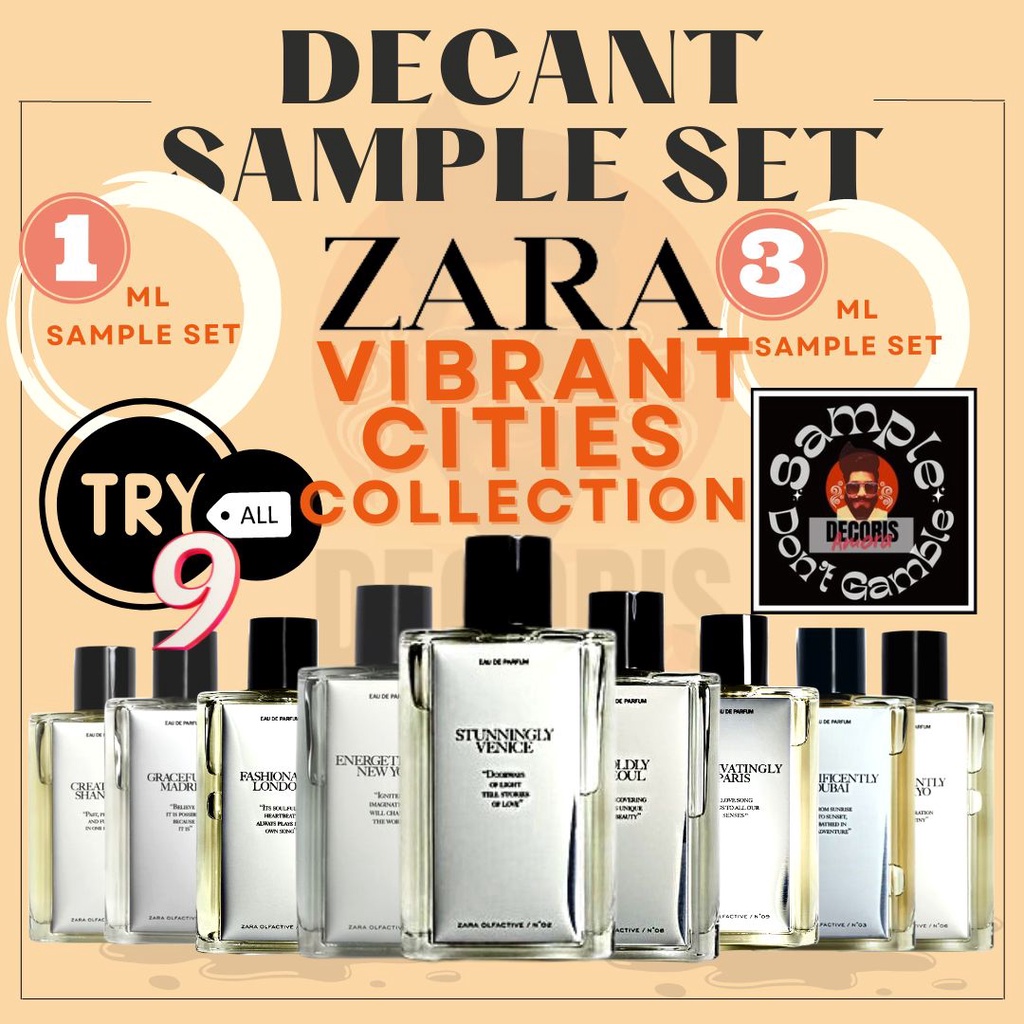 Zara X Jo Malone - Vibrant Cities Collection Sample Set | Shopee Malaysia
