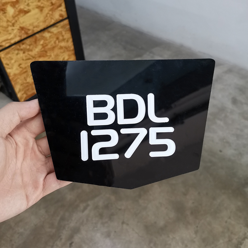 No Plate Acrylic Nombor Timbul Motor Nombor Plate 2022 Top Sell ...