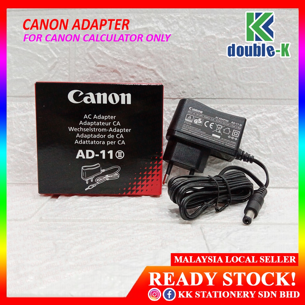 CANON AC Adapter AD-11 III (for P1 and P23 Calculator) - RM51.50/Pcs ...