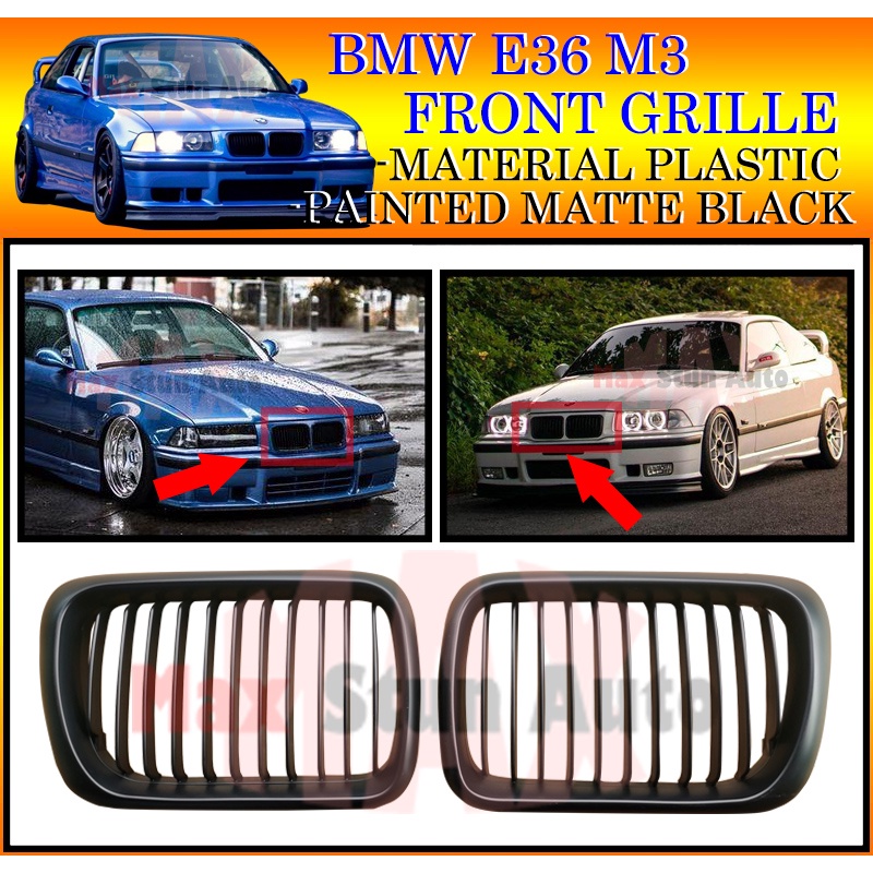 BMW E36 M3 M SPORT M PERFORMANCE 3 SERIES 2/4 DOOR COUPE SEDAN FRONT ...
