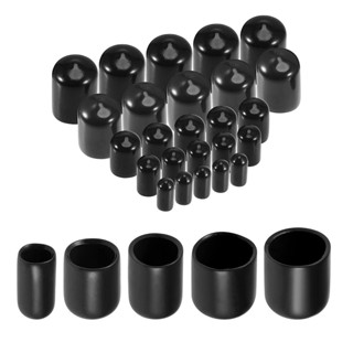 10/50pcs Rubber end caps Rubber Cap Screw End Cap Cover Plastic Tube ...