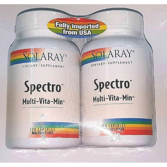 SOLARAY SPECTRO MULTIVITAMIN CAPSULES ( 1 X 120'S / 2 X 120'S ...